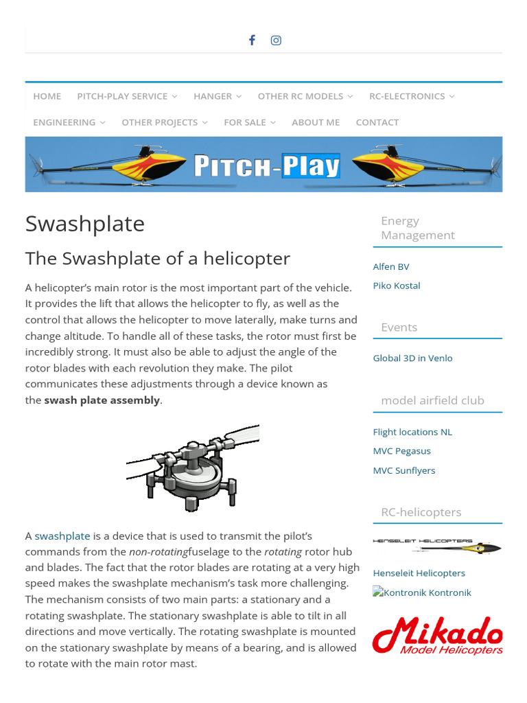 Swash Plate | PDF | Helicopter | Helicopter Rotor