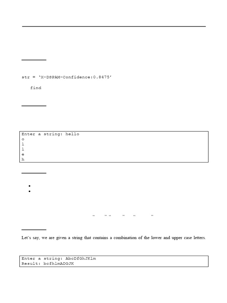 lab06 (33817548) | PDF | String (Computer Science) | Letter Case