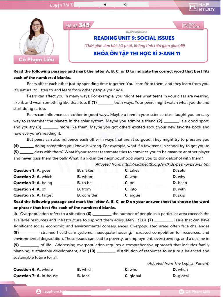 Reading Unit 9 - Social Issues - English 11 | PDF | Bullying | Crimes