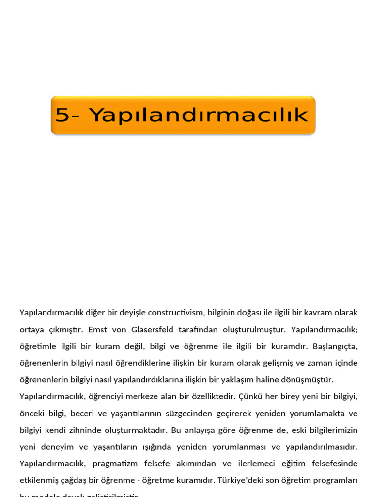 ÖYT 2 Öğretim Kuram Ve Modelleri Devam | PDF