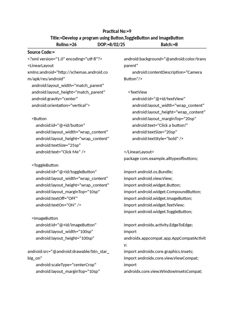 Prac 9 | PDF