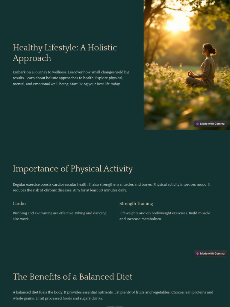 Holistic Guide to Healthy Living | PDF | Sleep | Healthy Diet