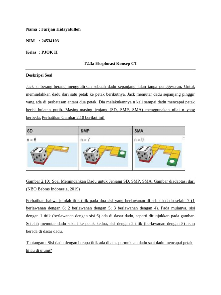 T2.3a LK Eksplorasi Konsep CT - Farijan Hidayatulloh | PDF