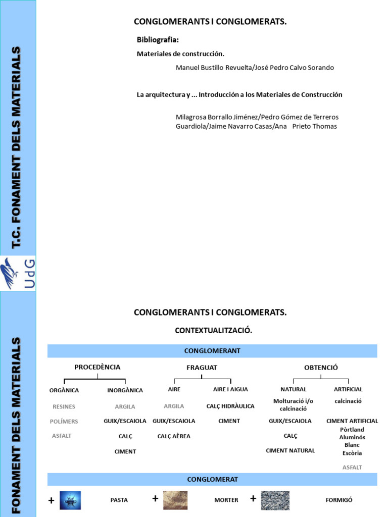 TCFM 1 - Conglomerats I Conglomerants | PDF