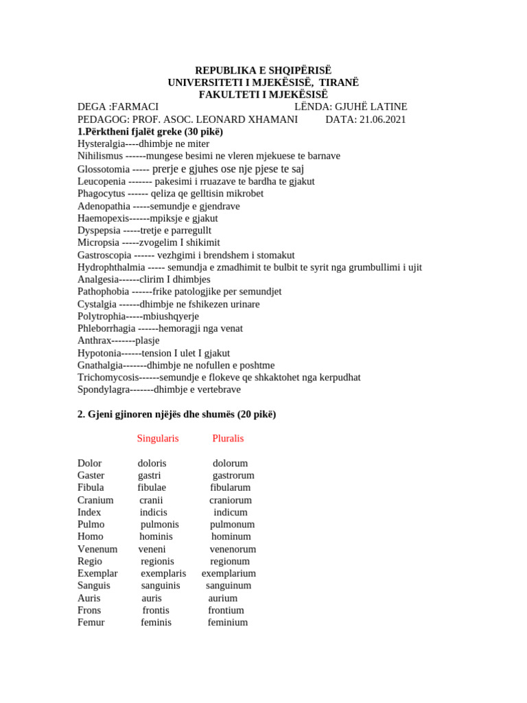 Latinisht | PDF