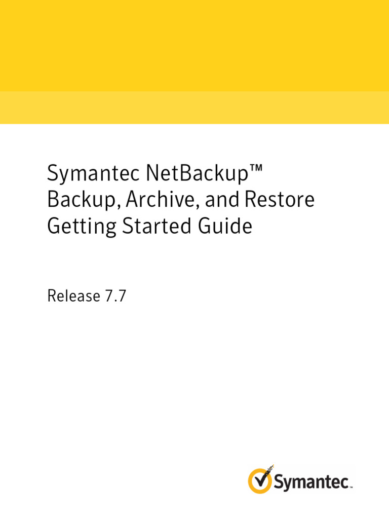 NetBackup7.7 BAR GS Guide | PDF | Computer File | Directory (Computing)