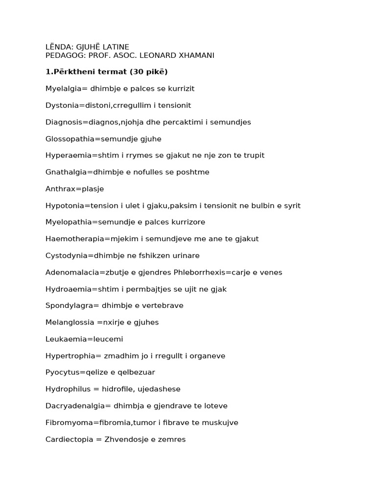 Latinisht | PDF
