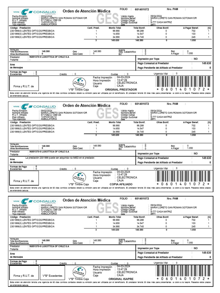 Bono 601401072 Bono | PDF