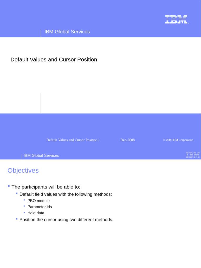 Chapter 08 - Default Values and Cursor Position | PDF | Parameter (Computer Programming ...