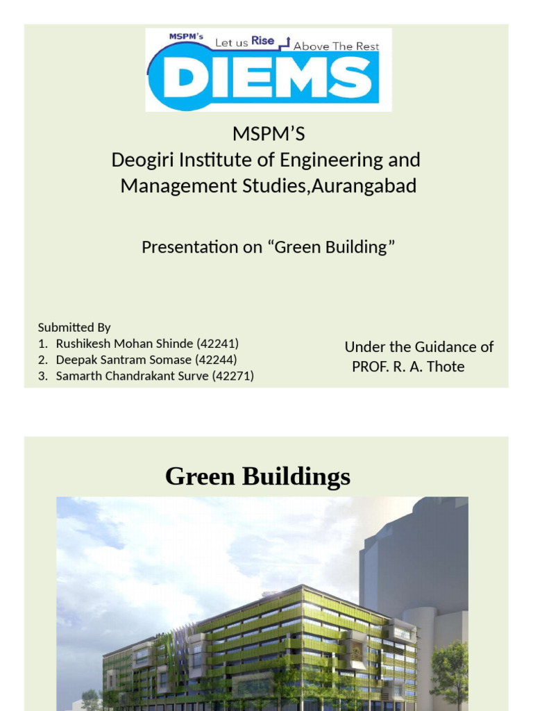 Green Building: Sustainable Design Benefits | PDF | Green Building | Natural Environment