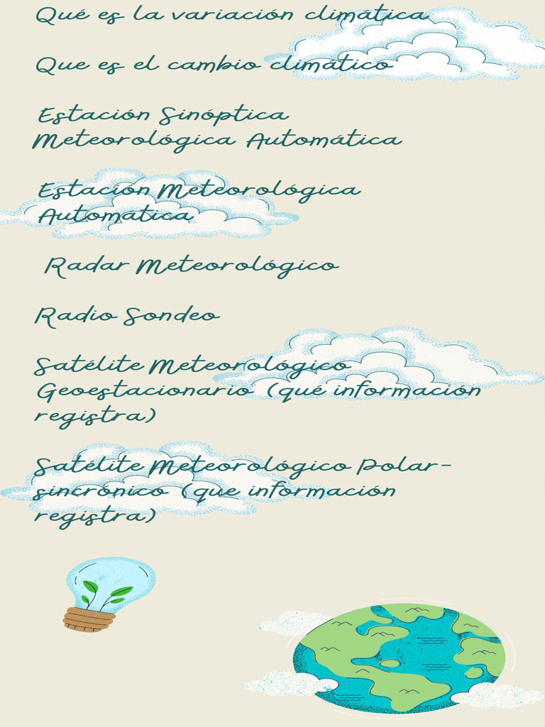 Azul Ilustración Planeta y Nubes Cambio Climático Medioambiente ...