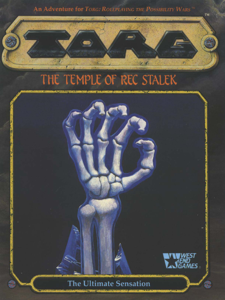 Torg - 12 - The Temple of Rek Stalek | PDF | Role Playing Games
