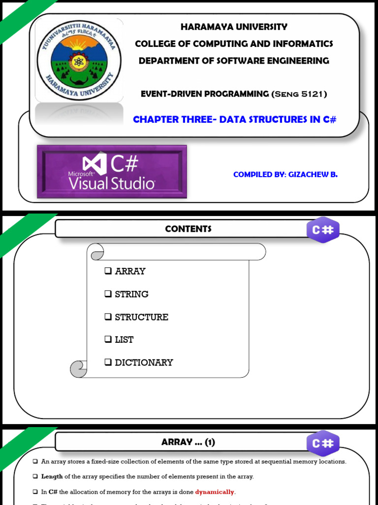 Data Structures in C# Overview | PDF | Language Integrated Query | C ...