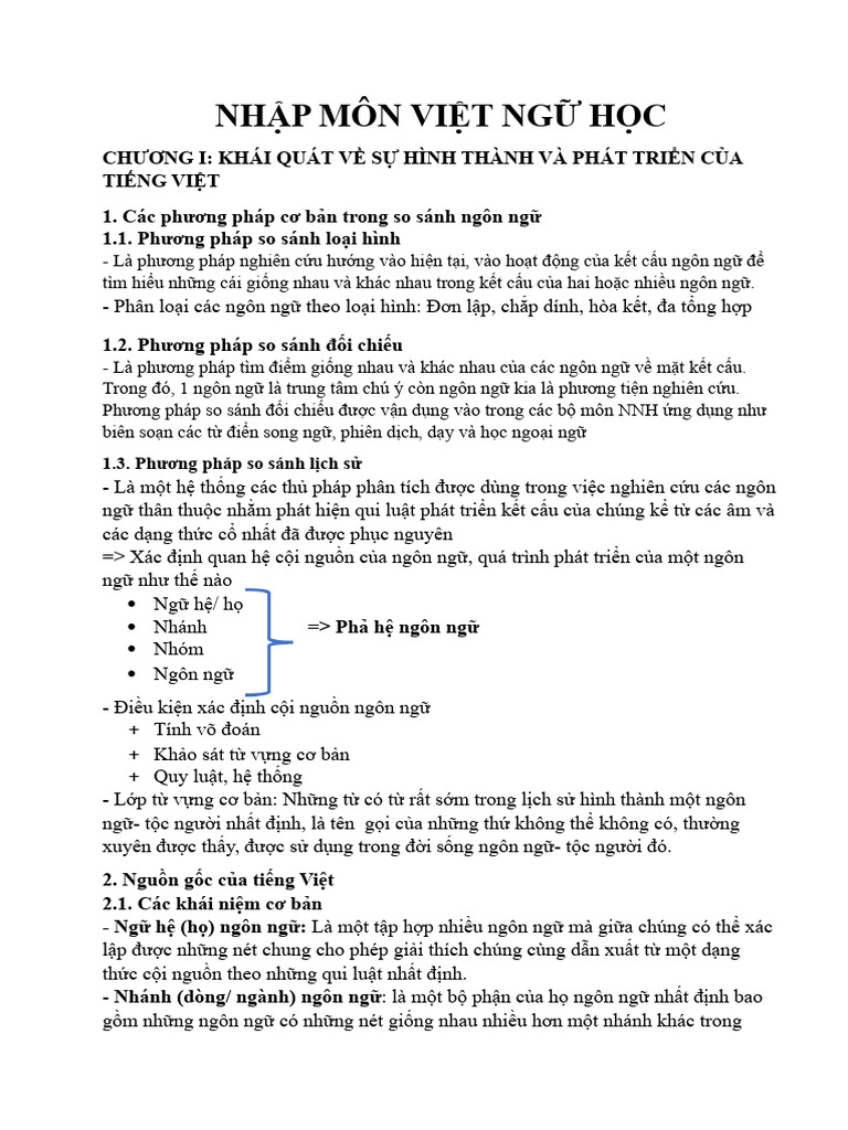 Tai Lieu Nhap Mon Mon Viet Ngu Hoc Dai Hoc Ha Noi 84719 | PDF