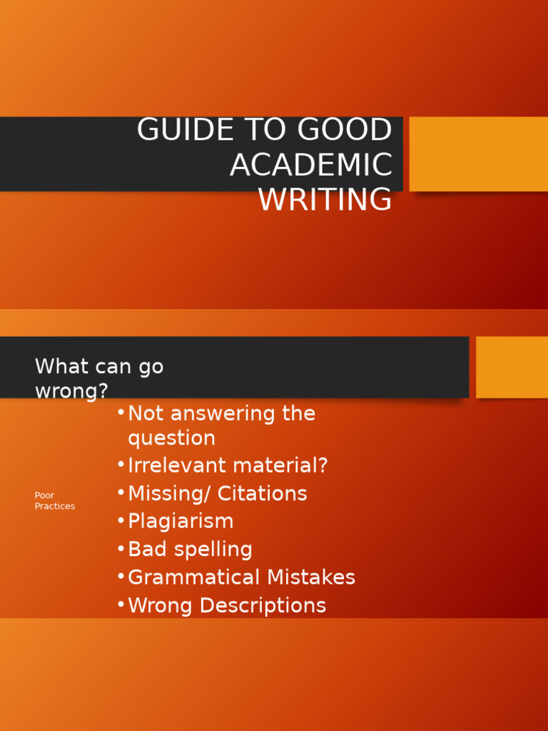 Good Academic Writing | PDF | Plagiarism | Citation