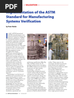 ASTM E 2500 - Watler | PDF | Verification And Validation | Quality