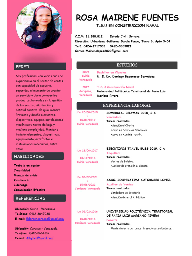 Rosa Fuentes | PDF | Venezuela