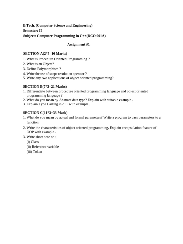 Assignment Unit 1 | PDF