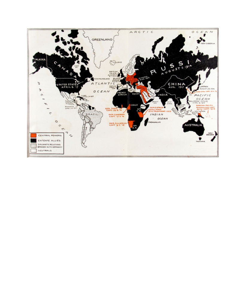 World War 1 Map | PDF