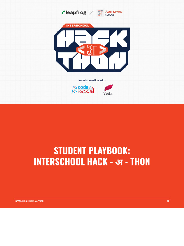 Hackathon 2024 - Student Playbook | PDF | Usability | Cognition