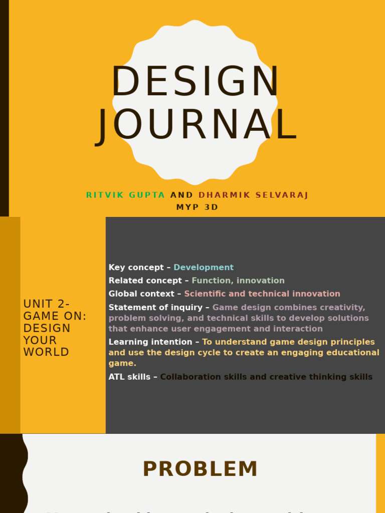 Criterion A Ritvik and Dharmik Design Unit 2 FINAL | PDF | Creativity ...