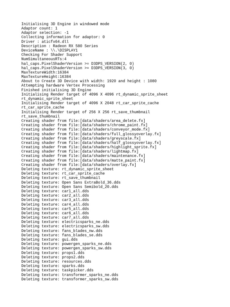 drawdebug | PDF | Shader | Ibm Pc Compatibles