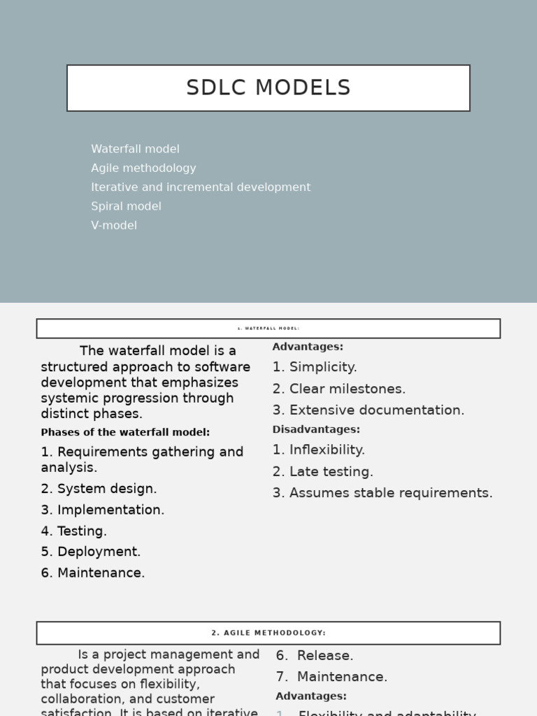 SDLC Models | PDF | Software Development Process | Business
