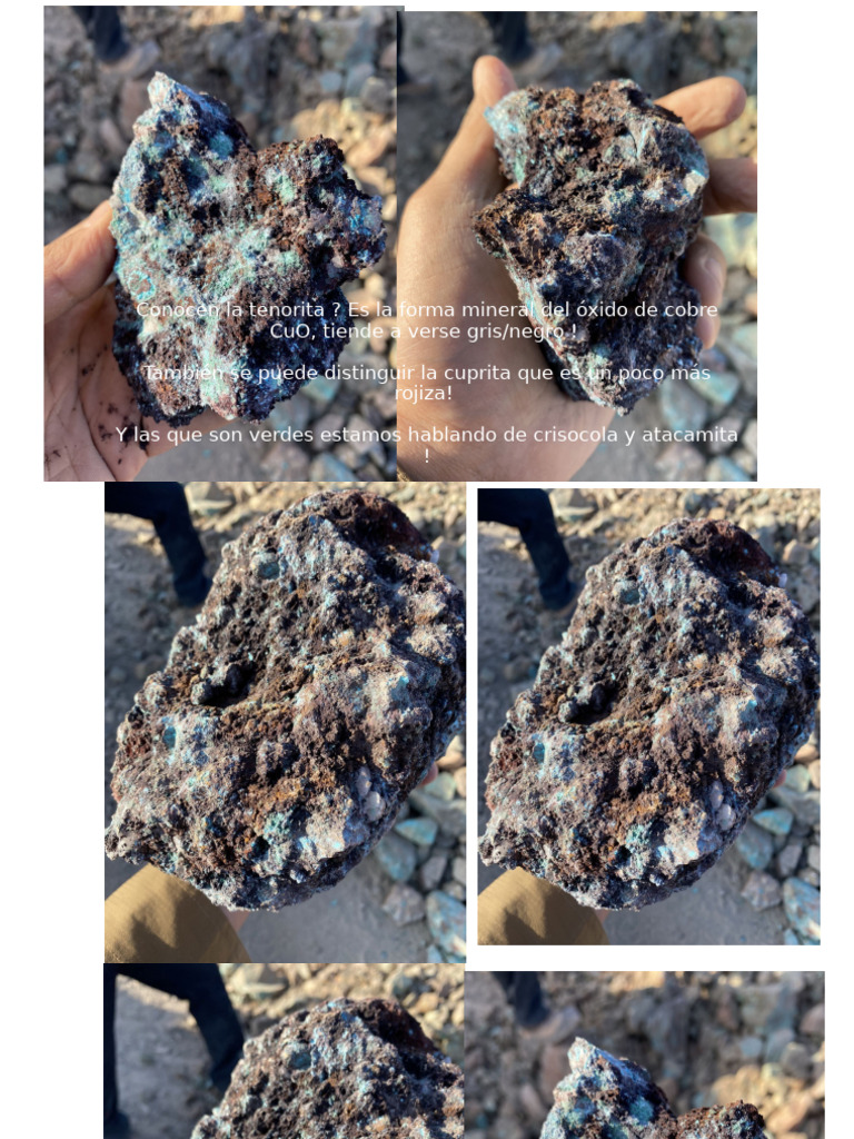 Minerales de cobre: tenorita y cuprita | PDF