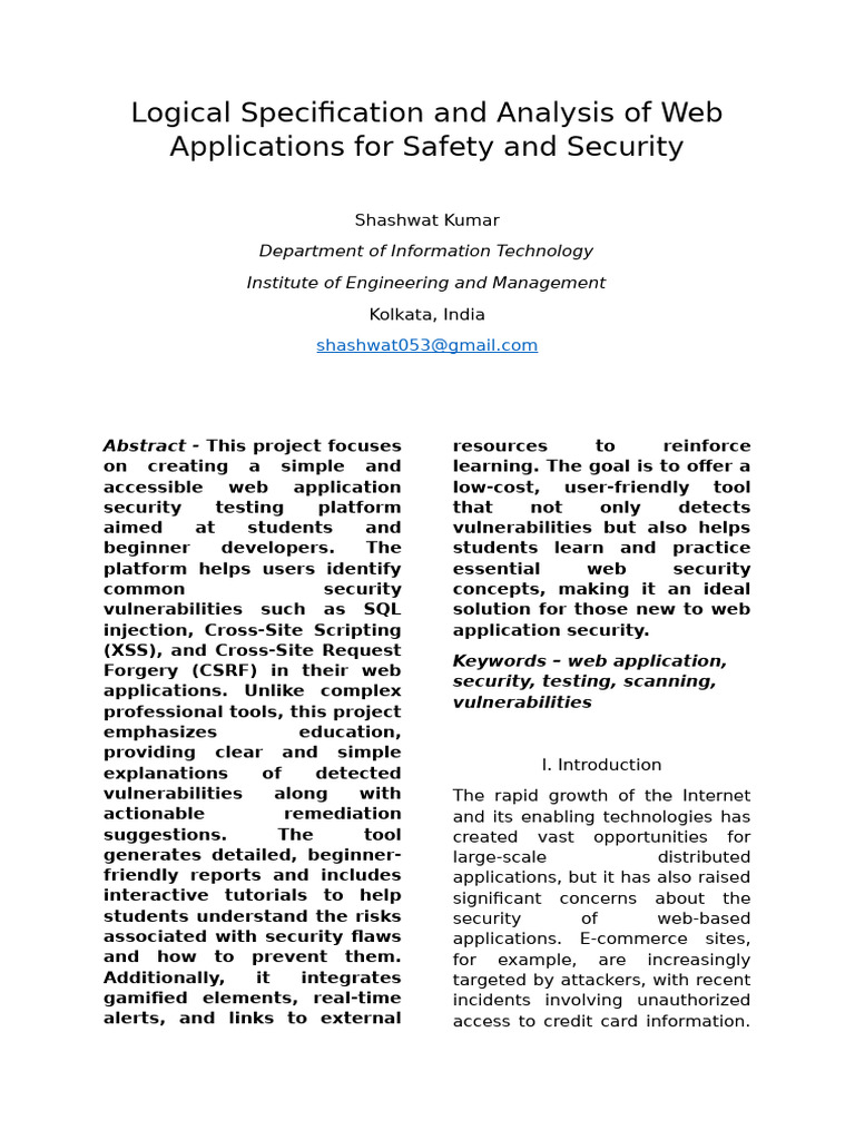 Web Application Security Satya | PDF | Computer Security | Security