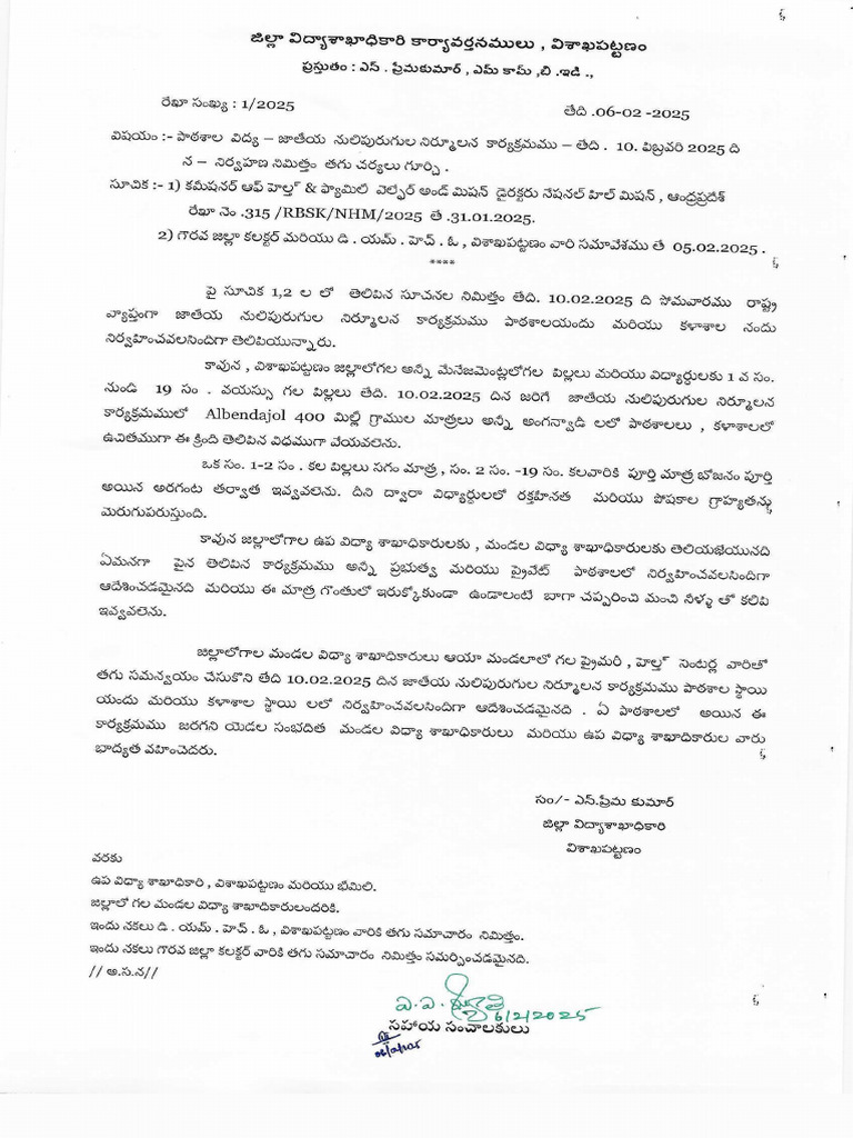 Instructions - NDD On 10.02.2025 | PDF