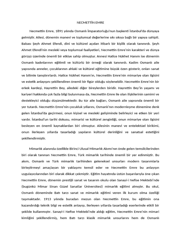 NECMETTİN EMRE | PDF