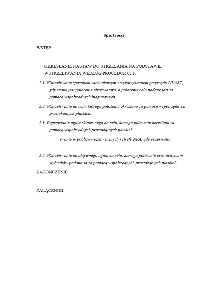 Skrypt Call For Fire | PDF