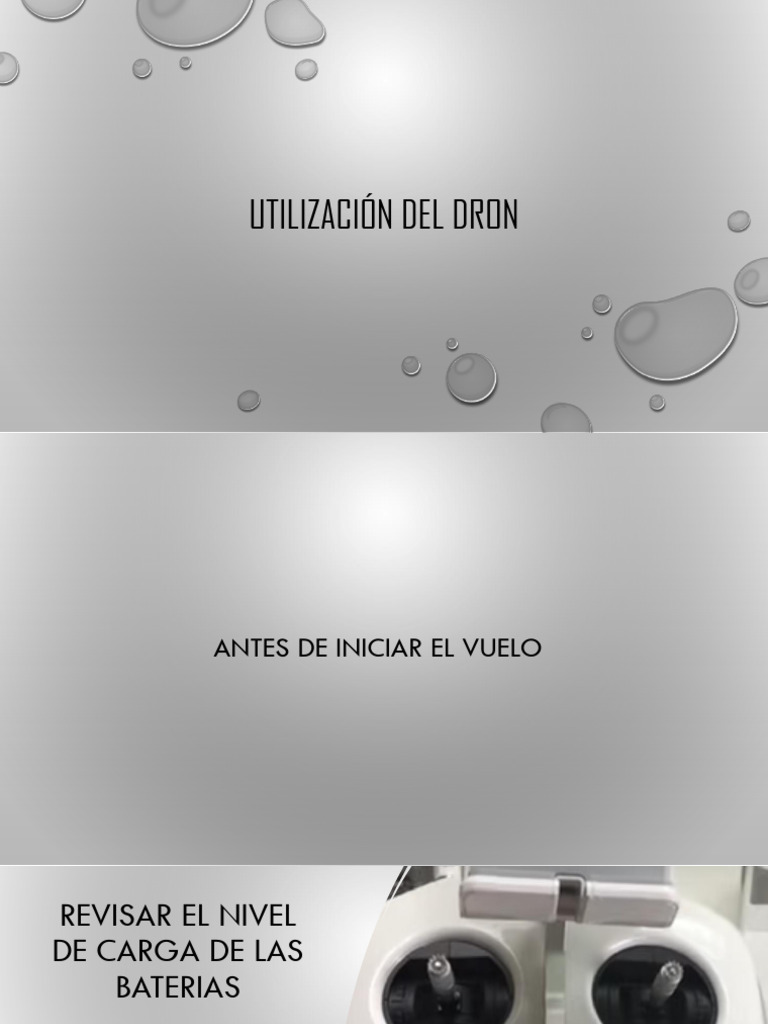 Utilización Del Dron | PDF