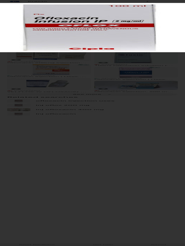 Ofloxacin Injection - Google Searchoflox | PDF