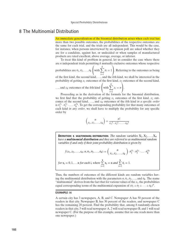 multinomial distribution | PDF | Probability Distribution | Random Variable multinomial distribution | PDF | Probability Distribution | Random Variable