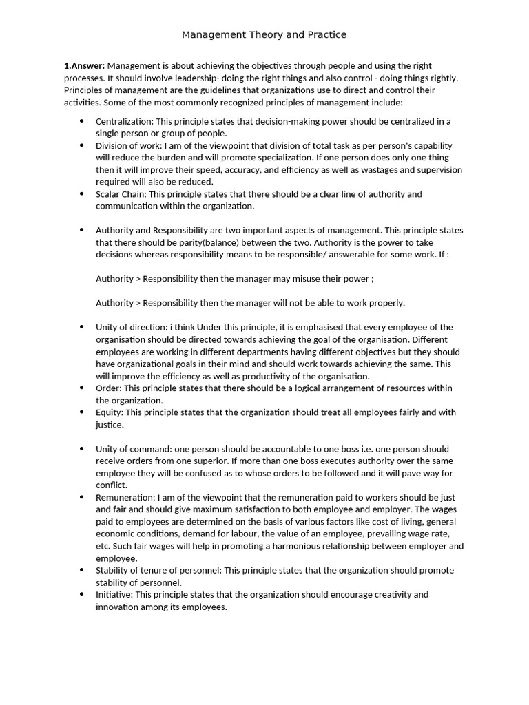 Principles of Effective Management | PDF | Cost Of Living | Employment