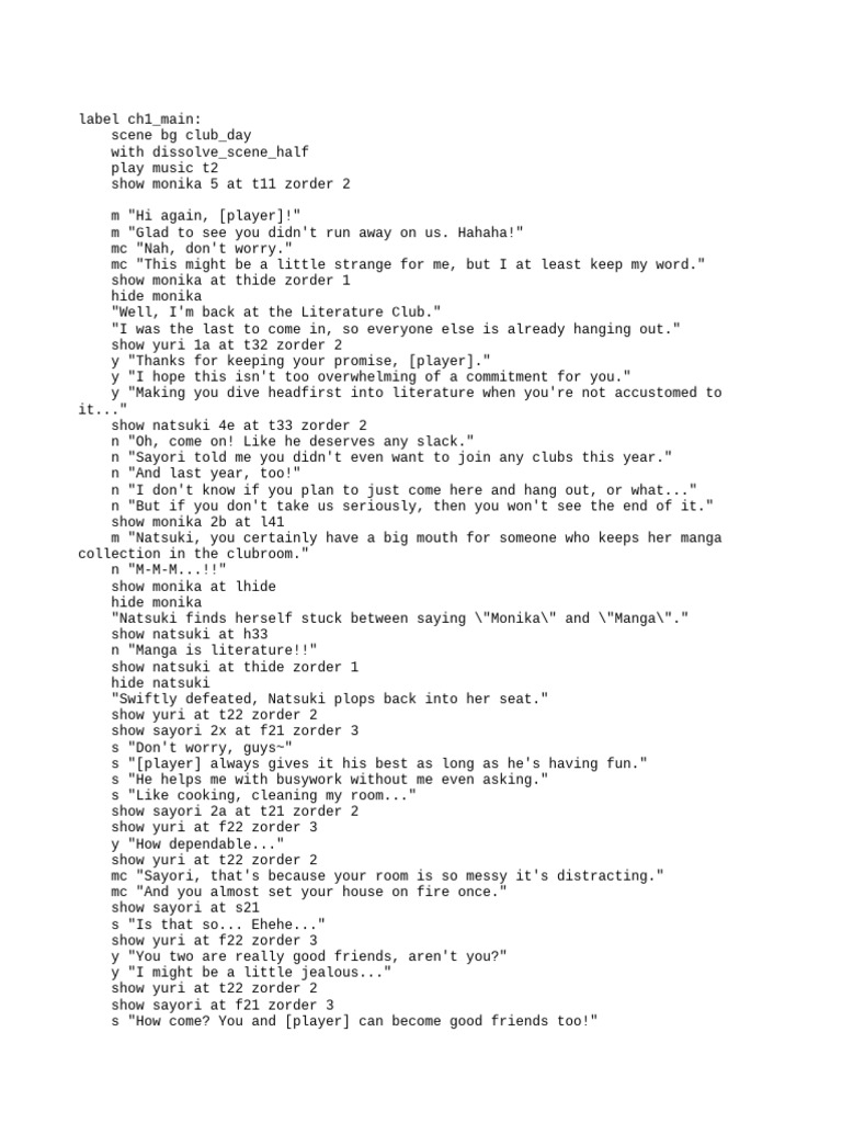 Script-Ch1 Rpy | PDF