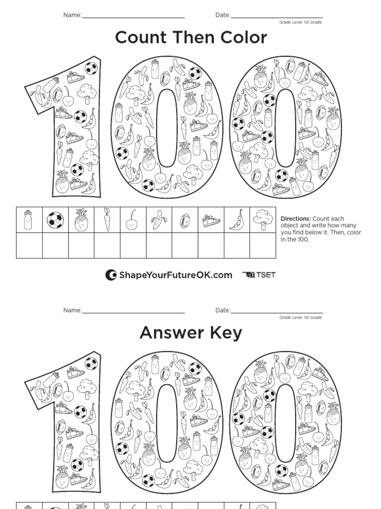 32399 SYF 100 Day of School F 1stGrade | PDF