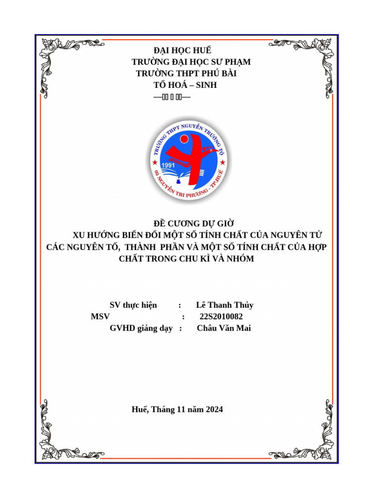 bài 6 xu hướng biến đổi bth | PDF