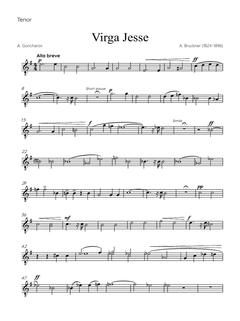 Virga Jesse - Tenor | PDF