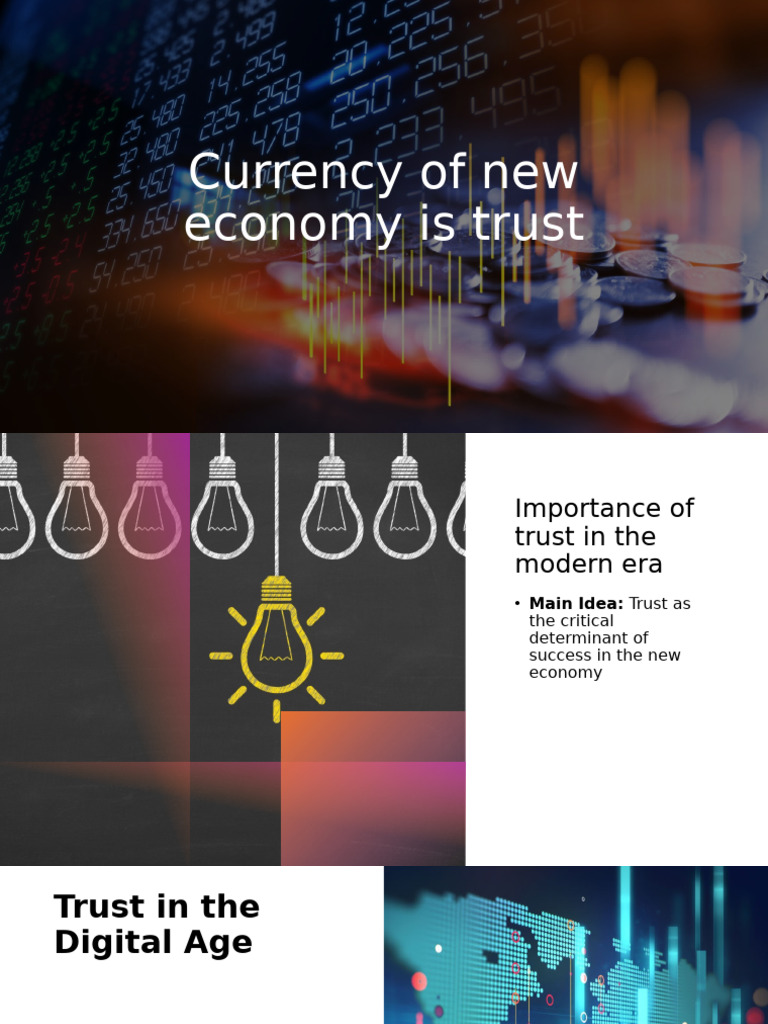 Trust: Key to Success in New Economy | PDF