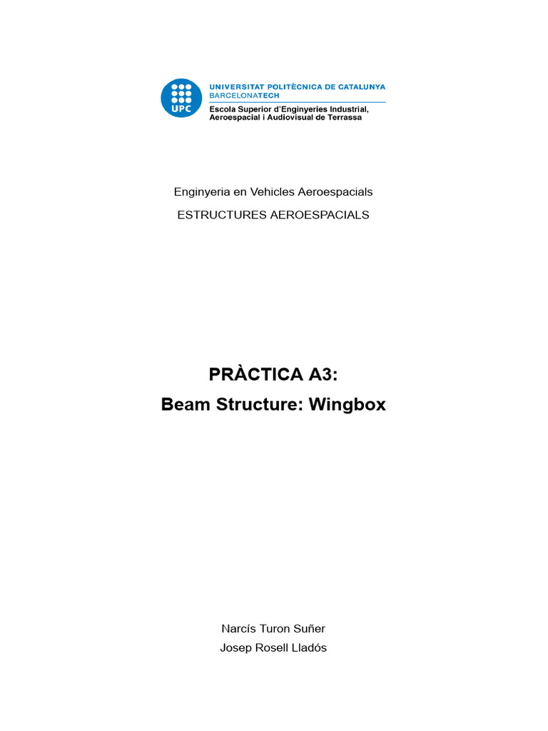 A03 Estructures Aeroespacials | PDF