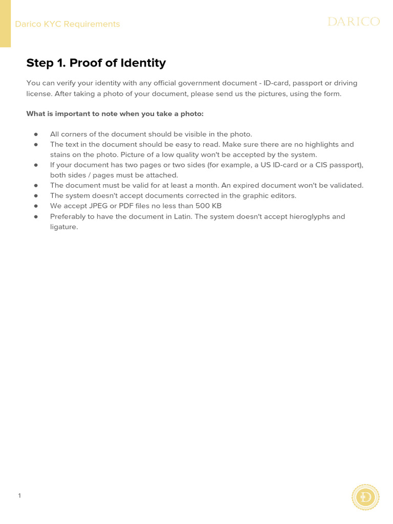 aml-document-requirements | PDF | Identity Document | Government And ...