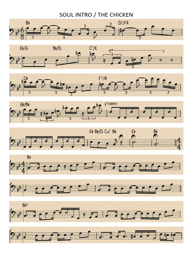 Soul Intro - The Chicken | PDF