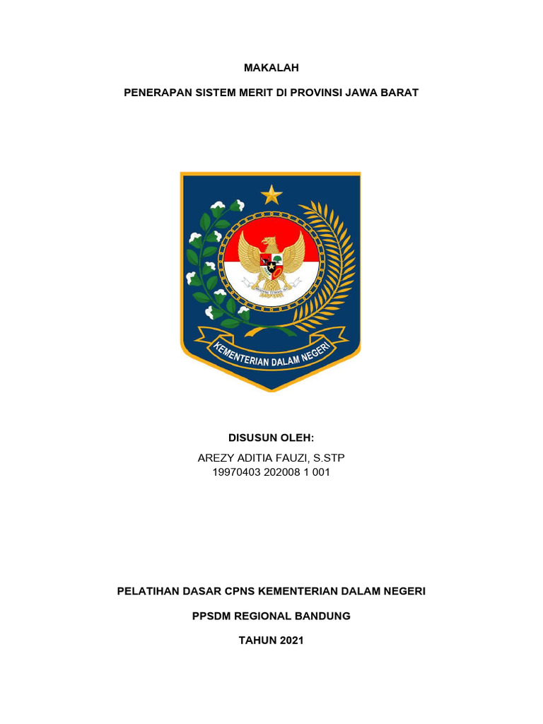 Implementasi Sistem Merit Di Jawa Barat | PDF