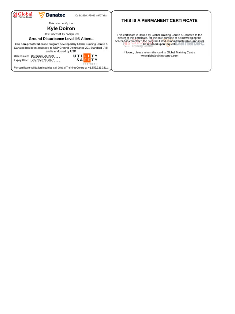 Ground Disturbance Level II® Alberta | PDF