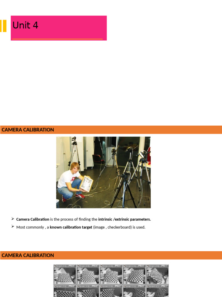 Lecture 5 - Camera Calibration | PDF | Imaging | Image Processing