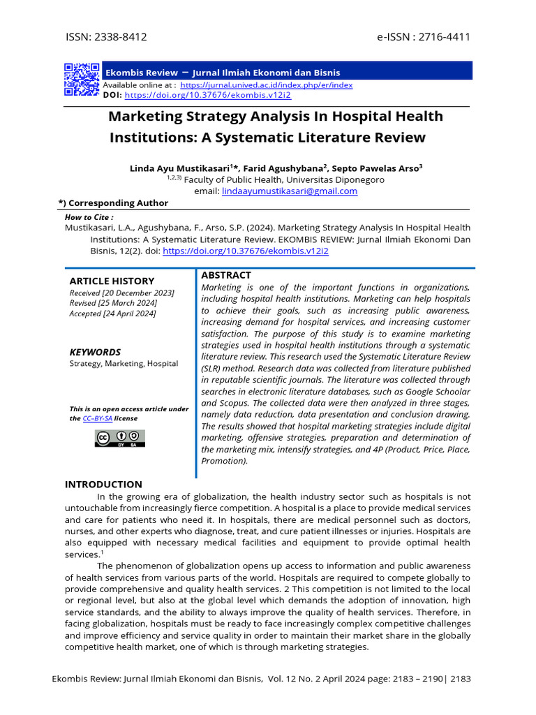 Hospital Marketing Strategy Review | PDF | Marketing | Digital Marketing