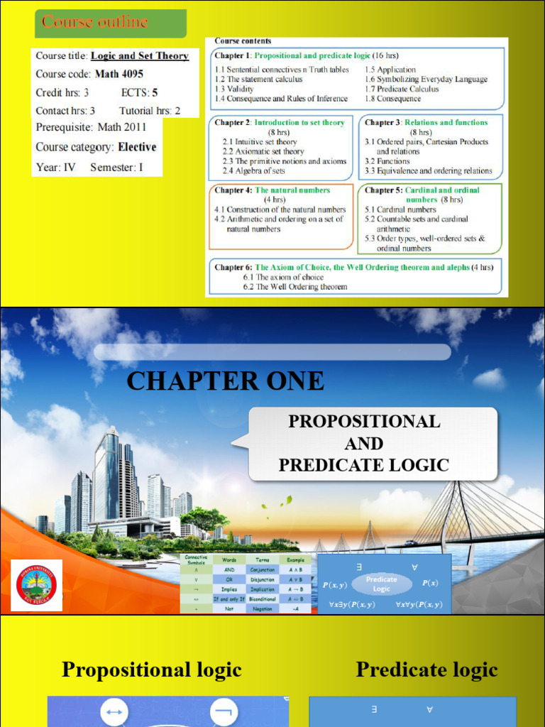 Class Note On Propositional and Predicate Logic | PDF | Argument | Logical Consequence