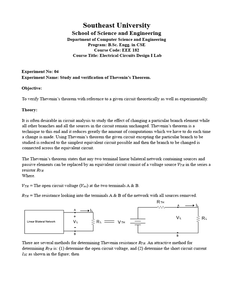 Eee Lab Pdf Electrical Network Electromagnetism